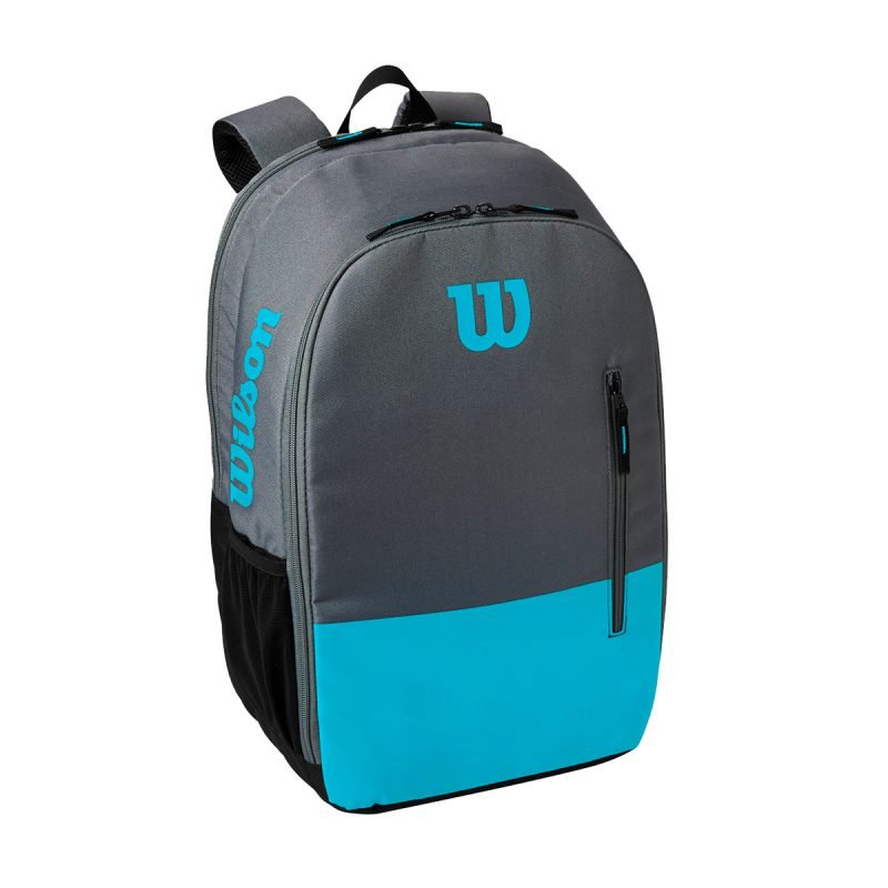 Mochila Wilson Team Azul e Cinza - Empório do Tenista